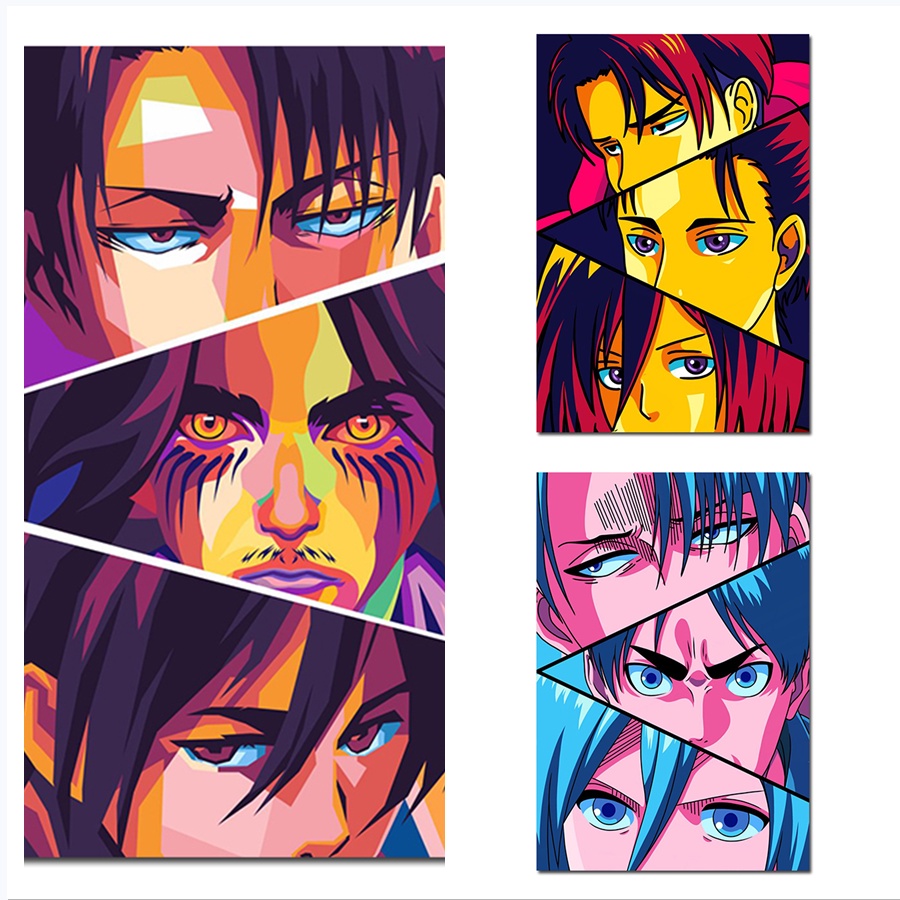 Painting By Number for Kids Japanese Classic Anime Attack on Titan DIY ...