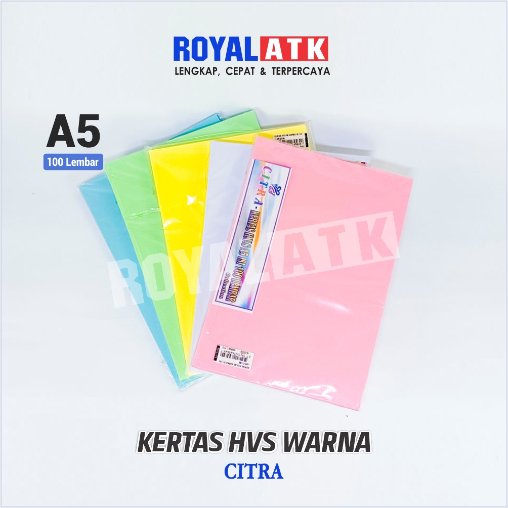 A5 Size Color Hvs Paper Contains 100 Citra sheets | Shopee Philippines