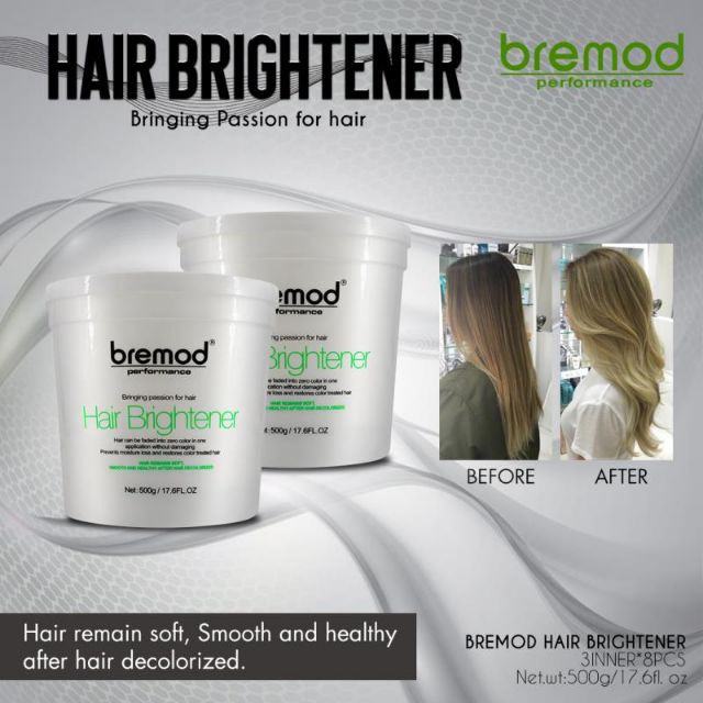 1pcs Bremod Performace Hair Brightener Bleach 500g BR-R001 (White ...