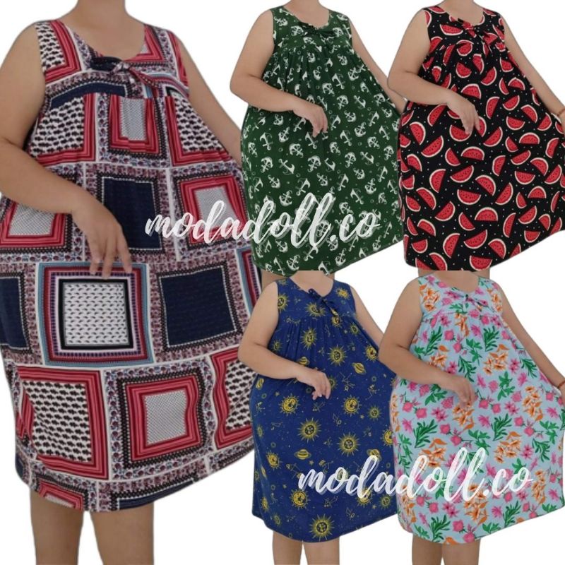 ModaDollCo. 3XL Duster / Nanay & Lola Pambahay Daster Dress | Plus Size L-3XL | Taytay Tiangge ...