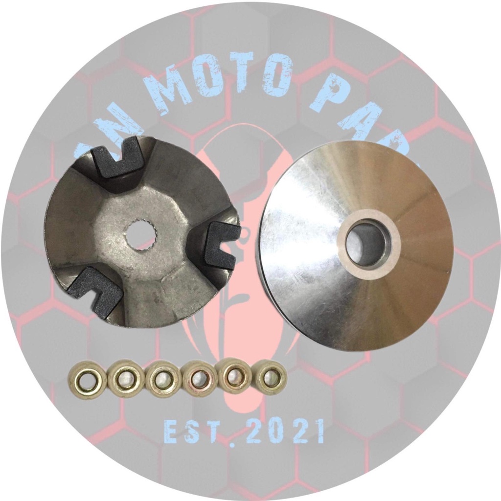 JOG 50 STOCK PULLEY WITH BACK PLATE | ROLLERS | PULLEY GUIDE | Shopee ...