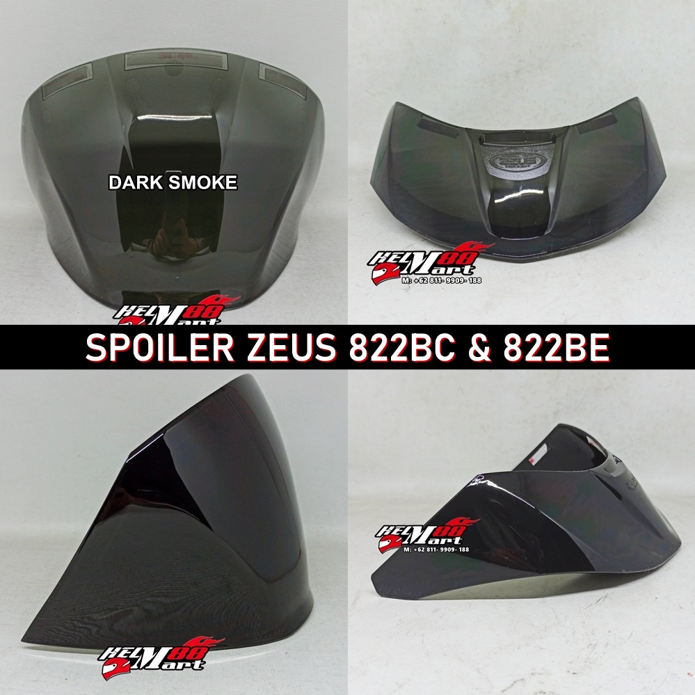 Zeus 822B Spoiler (822BC & 822BE) - Original ZS-822 ZS822 822 Helmet ...