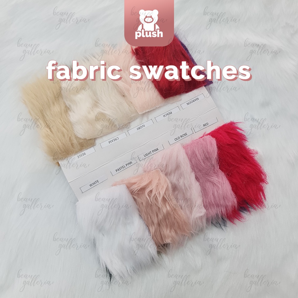 Plush Faux Fur Fabric Swatches Sample by Beau Galleria | Shopee Philippines