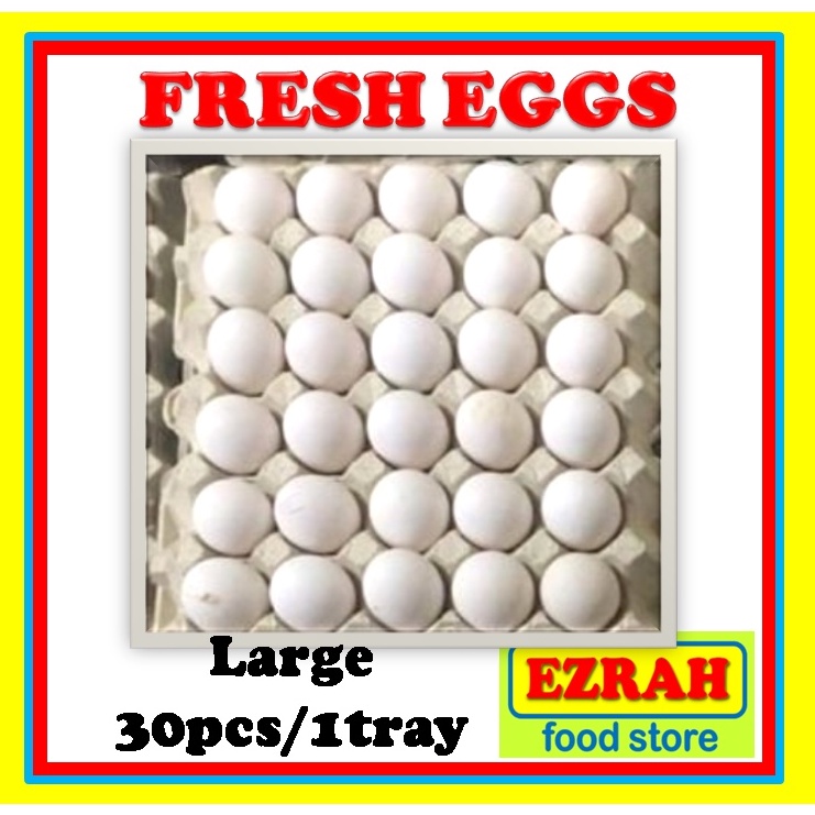 30pcs/12pcs Fresh Eggs 1tray LARGE Size | Shopee Philippines