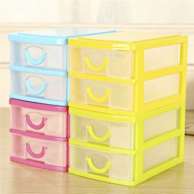 2, 3, 4 Layers Mini Drawer Desk Storage for Medicine and accessories ...