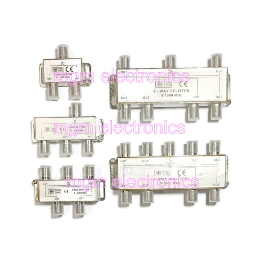 Heavy Duty 2-Way/ 3-Way /4-Way /6-Way /8-Way CATV, Satellite Signal ...