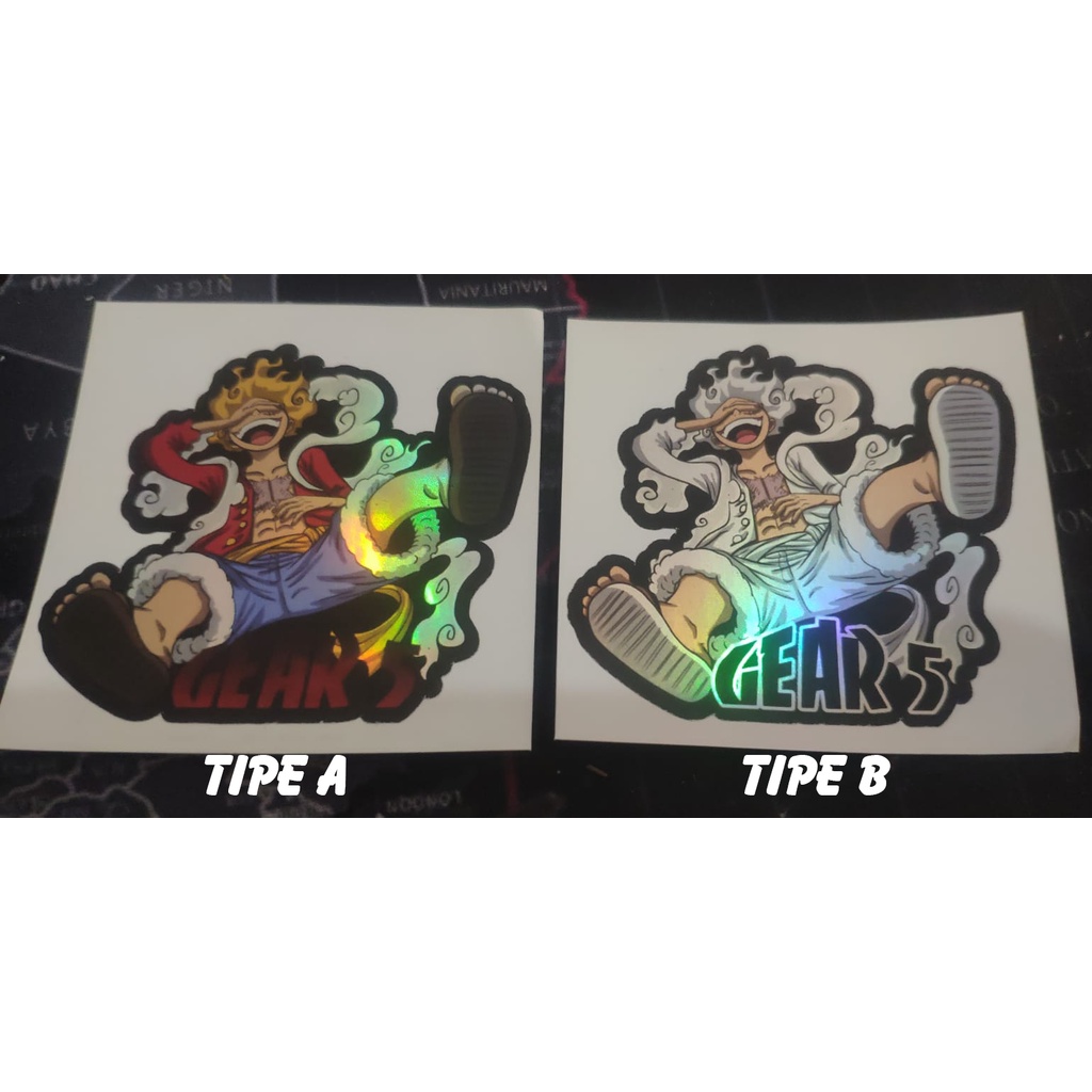 Gear 5 Luffy HOLOGRAM ONE PIECE STICKER | Shopee Philippines
