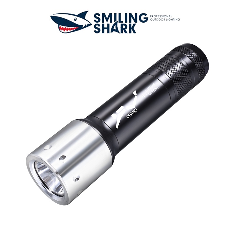 SMILINGSHARK Diving Flashlight IPX8 Waterproof Flash Light Led T6 Super ...