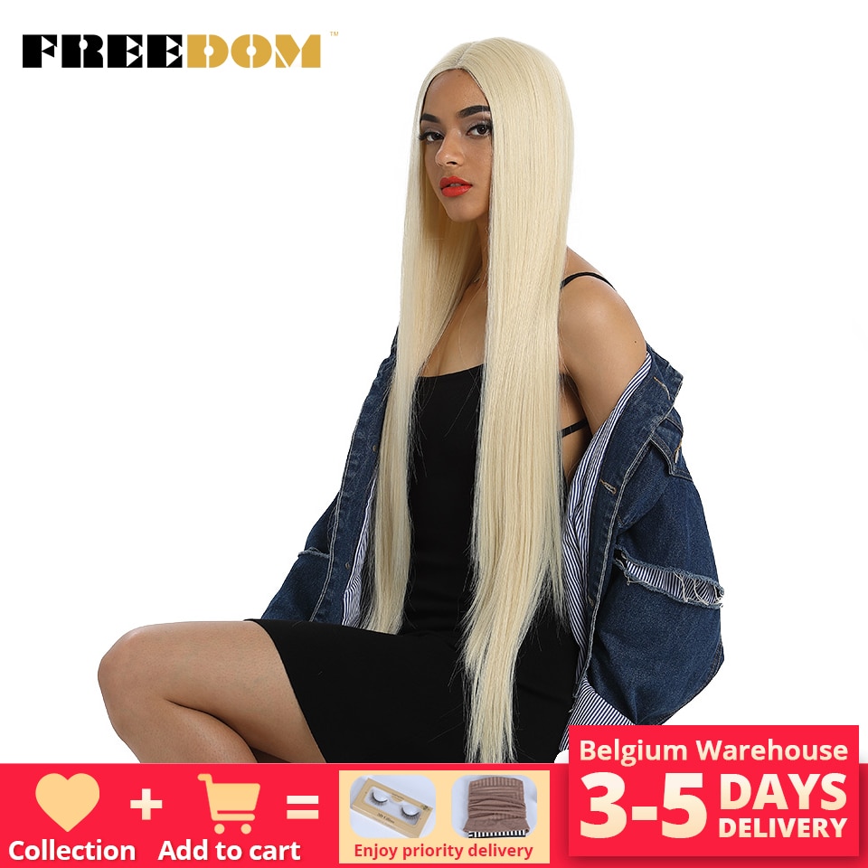 Freedom Synthetic Lace Front Wig For Black Women Supper Long 38 Inch ...