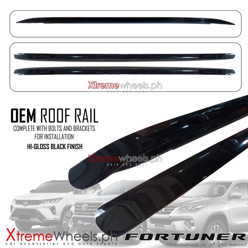 Toyota Fortuner / Innova 2016-2025 Glossy Black / Matte black Oem Roof ...