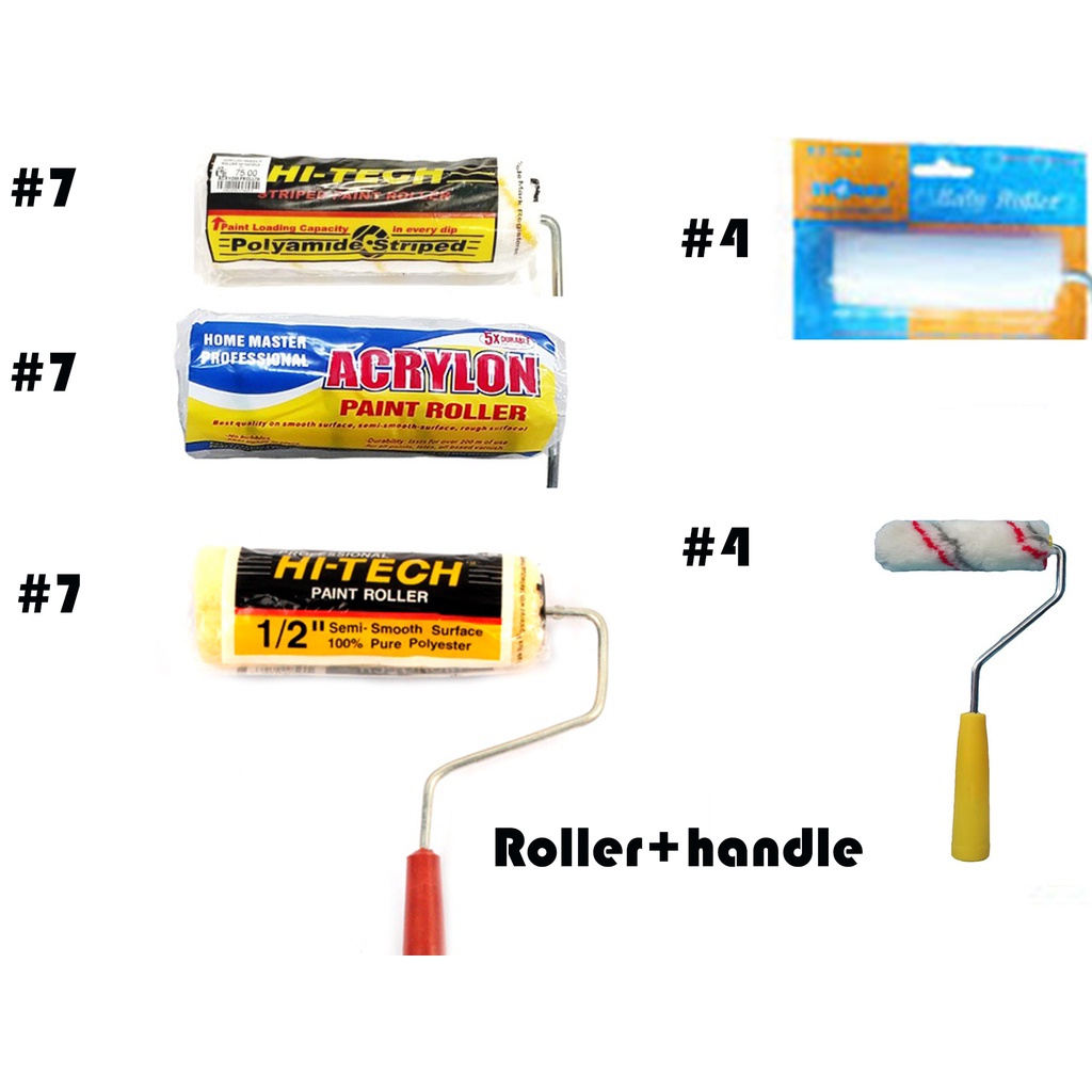 Hi-Tech/StorchPaint Roller 4" 7" with Handle / or Filler only / Acrylon ...