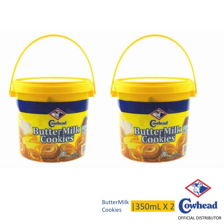 Cowhead Buttermilk Cookies Bucket 350g x 2 | Shopee Philippines