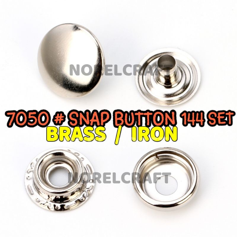 144PCS[7050 ] IRON/ BRASS SNAP BUTTON/ BUTANG SNAP / BUTANG KETIP ...