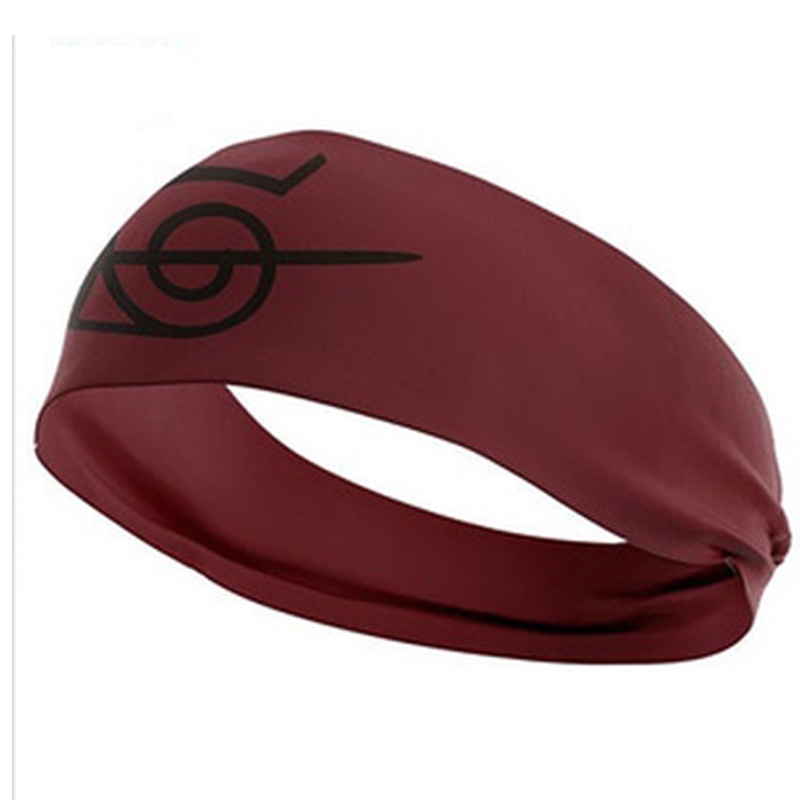 Anime Naruto Stretchy Sports Headbands 3D Printed Akatsuki Cloud ...