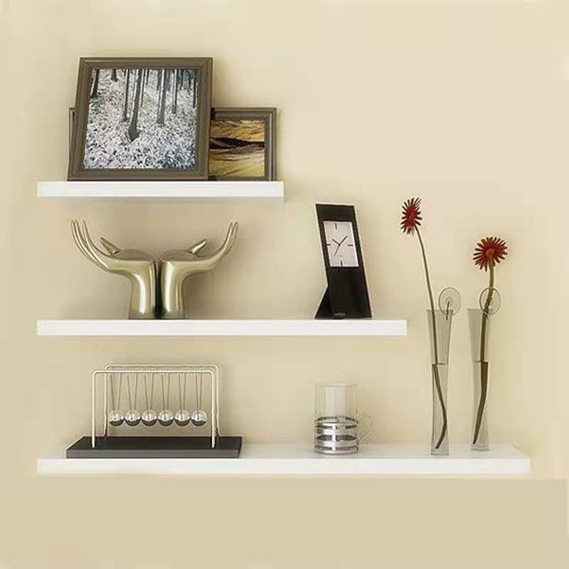 With RANDOM GIFT Modern Wall Shelves (White) | Shopee Philippines