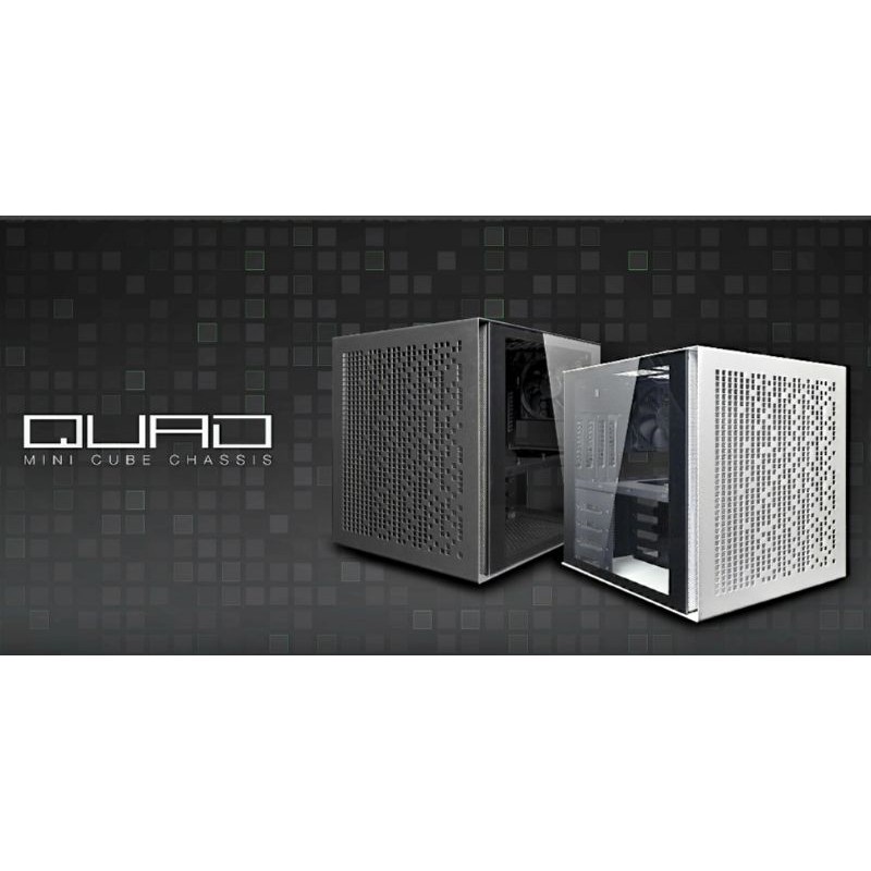 TECWARE QUAD V2 TEMEPERED mATX GAMING CUBE CASE | Shopee Philippines