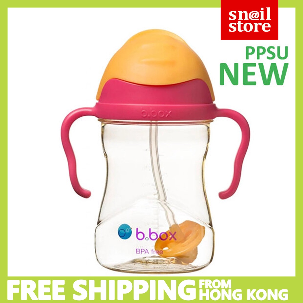 b.box BBox NEW Sippy Cup - Deluxe Edition - PPSU - strawberry shake (pink-Orange) | Shopee ...
