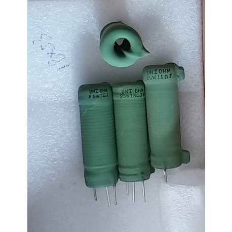 Uniohm 25W Wire Winding Power Porcelain Tube Resistor 7R 18R Load ...