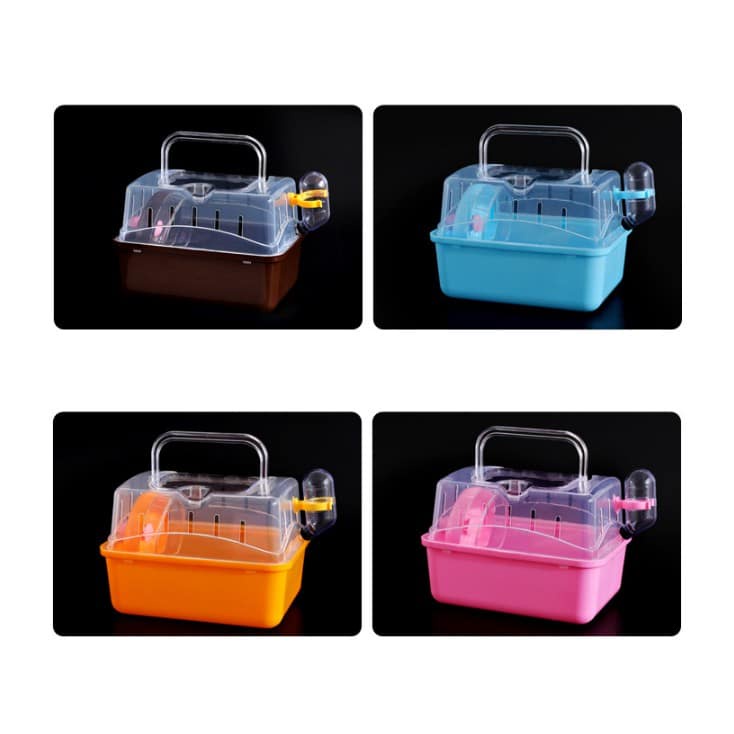 Small Pet House Portable Hamster Cage Plastic Luxury Pet Cages | Shopee ...