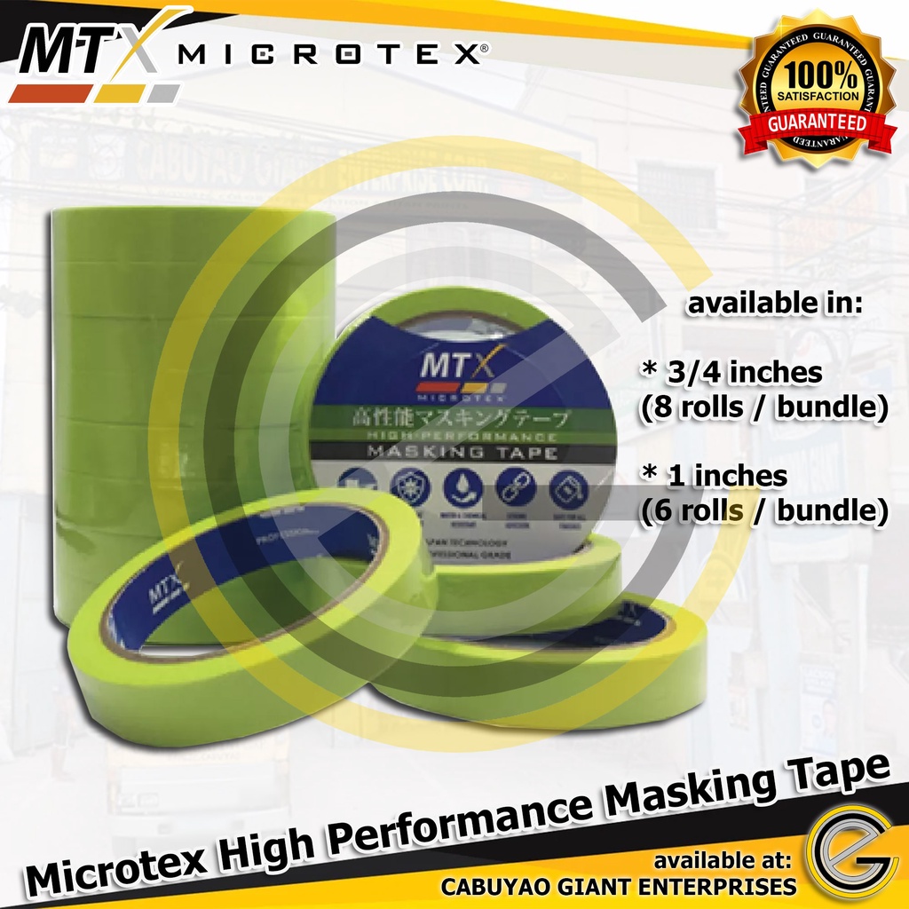 Microtex High Performance Masking Tape (PER BUNDLE) [ 3/4 inches | 1 ...