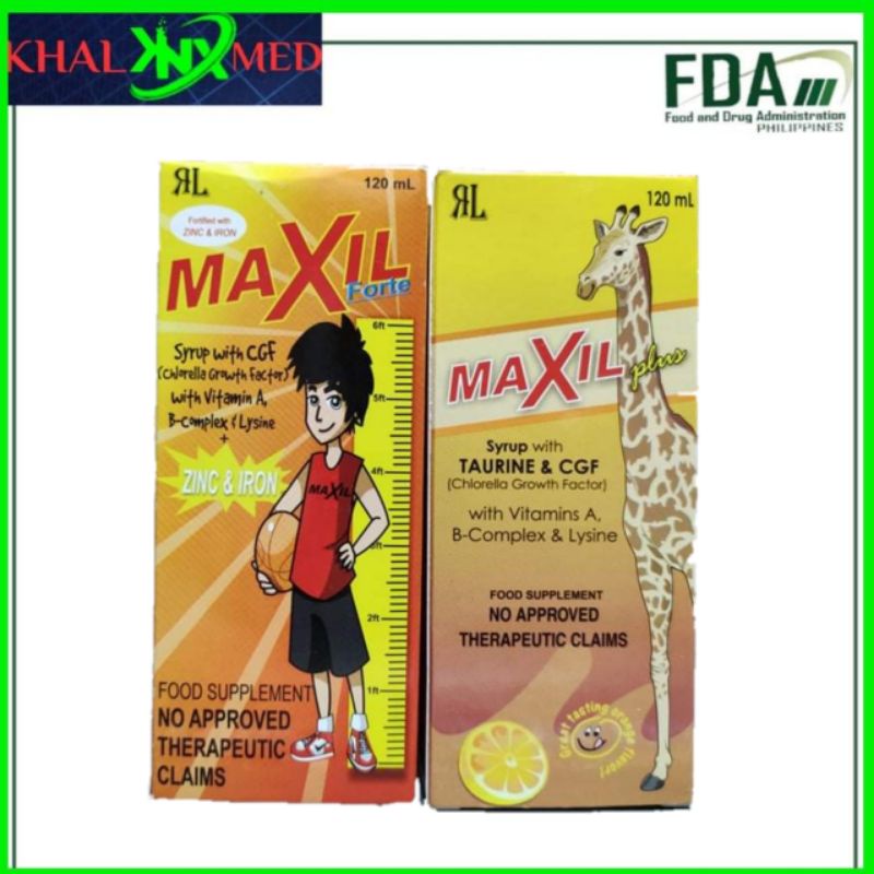 MAXIL FORTE / MAXIL PLUS 120ml CGF ZINC + IRON SYRUP | Shopee Philippines