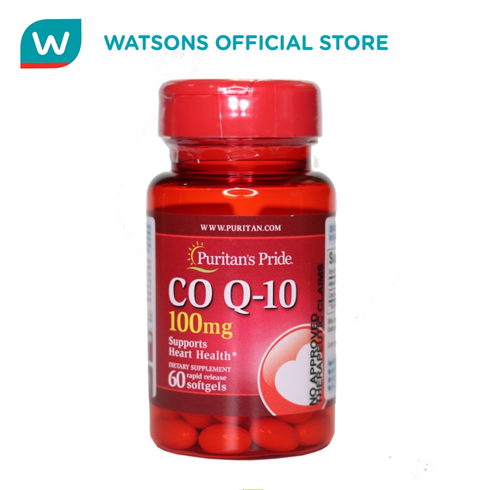 PURITANS PRIDE Co Q-10 Q-sorb 100mg 60 Softgels | Shopee Philippines
