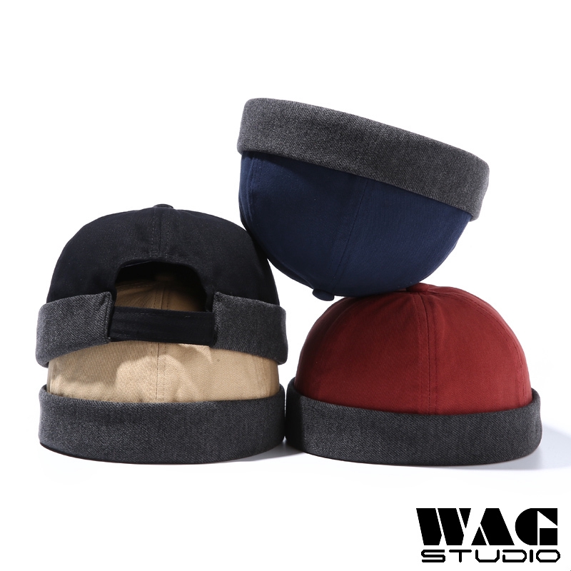 WAG Hat | Ready Stock Plain Colorblock Sailor Cap Topi Lelaki Wanita ...