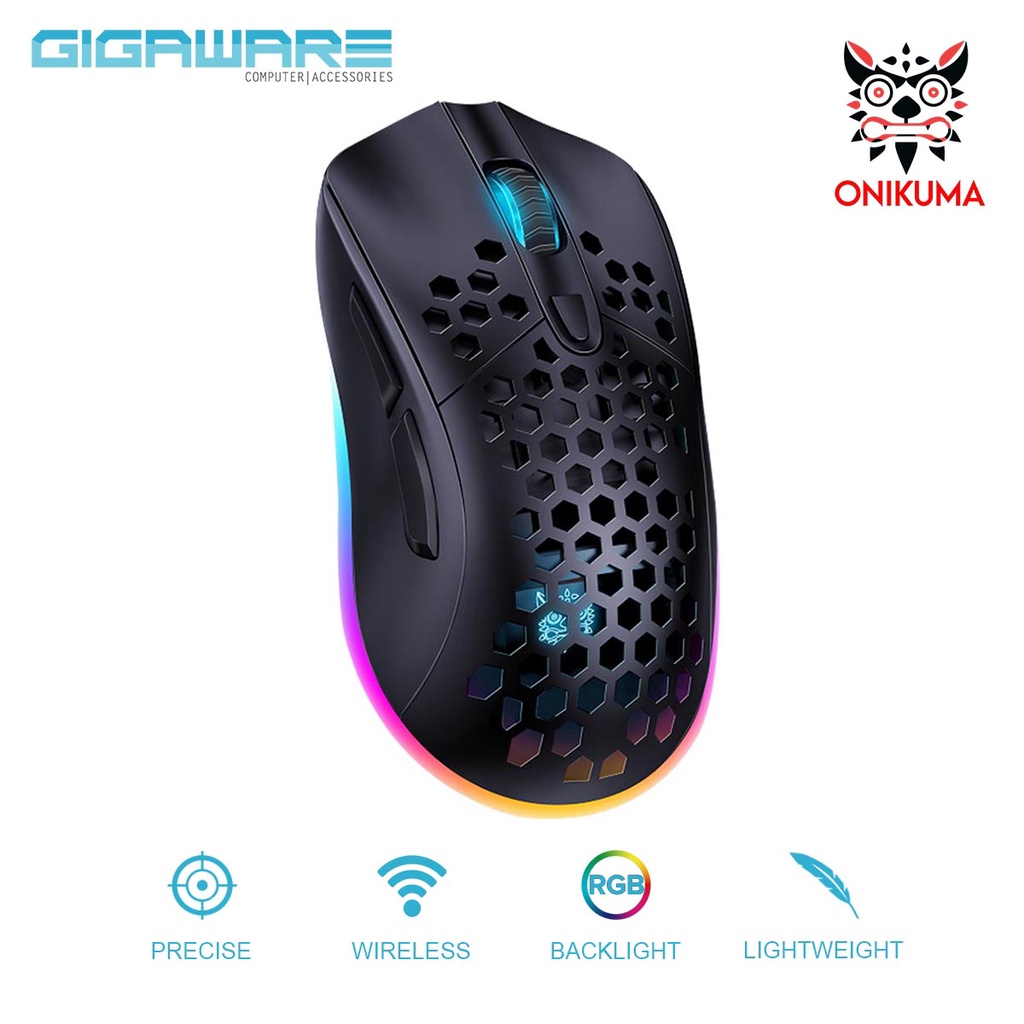 Onikuma CW905 | CW906 Wired and Wireless Gaming Mouse RGB Backlit ...