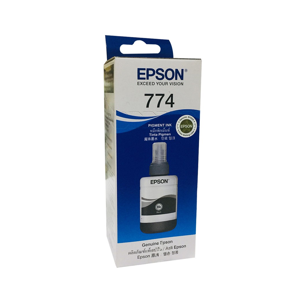 Epson Genuine 774 Pigment Black 140ml Ink for M100/M200 T7741 | Shopee ...