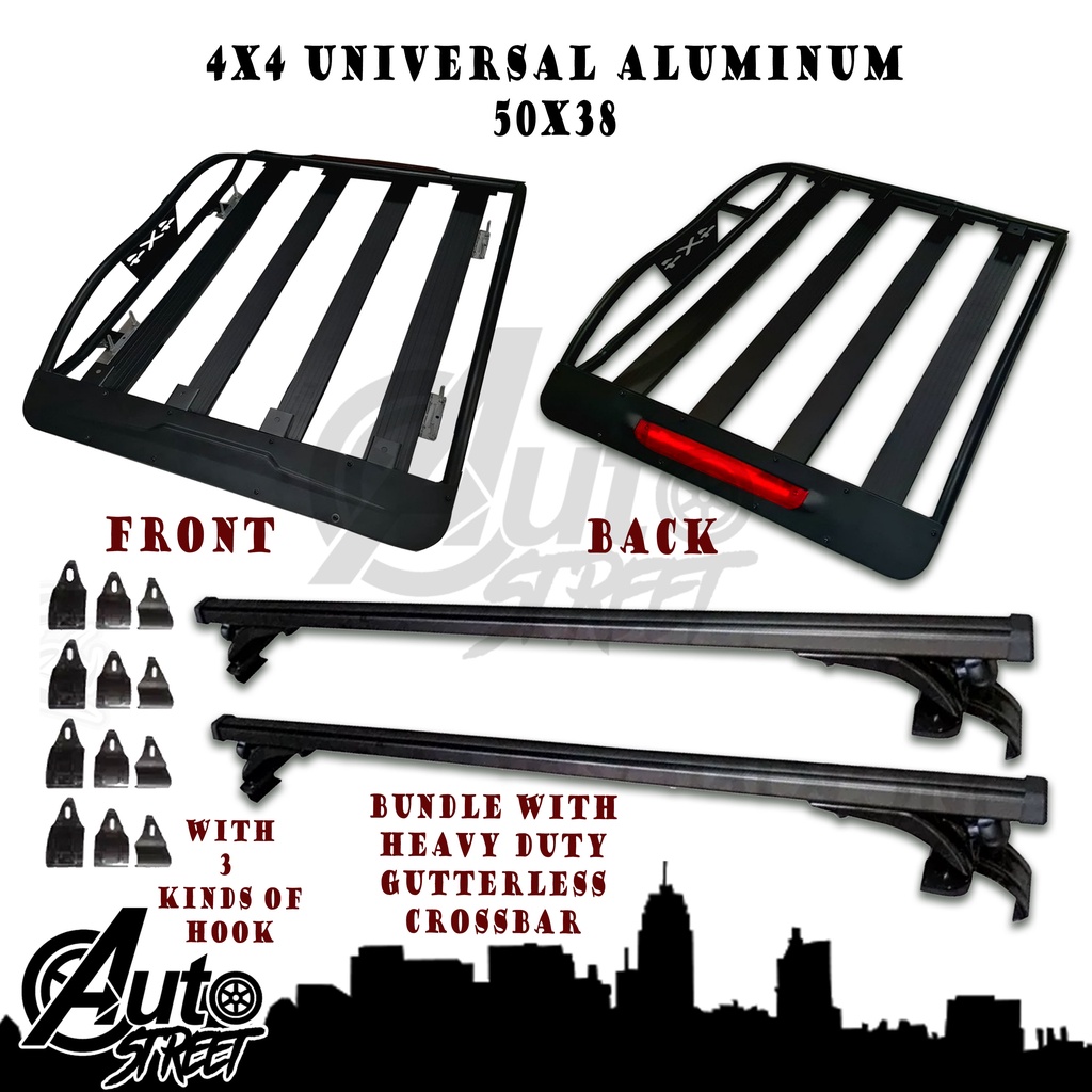 Toyota Rush 4x4 Aluminum Roof Rack with Red Reflector 50x38 in Size ...