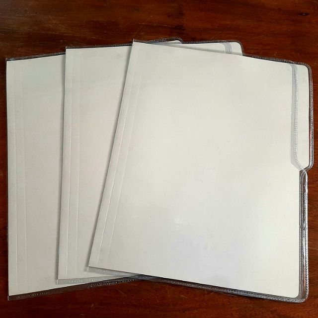 White Folder with Plastic Cover | Shopee Philippines