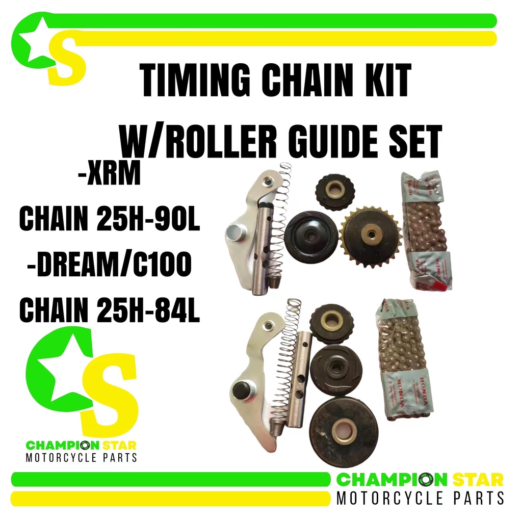 MOTORCYCLE PARTS TIMING CHAIN KIT W/ROLLER GUIDE SET FOR XRM,DREAM/C100 ...