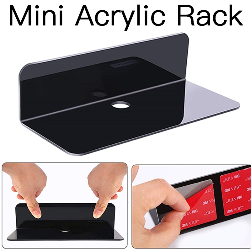 New1PC Mini Acrylic Rack Wall-mounted Punch-free Camera Floating ...