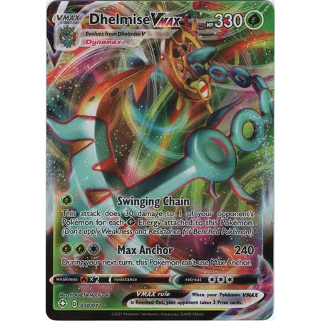 010/072 - Dhelmise VMAX Ultra Rare - Shining Fates Holo Card - Pokemon ...