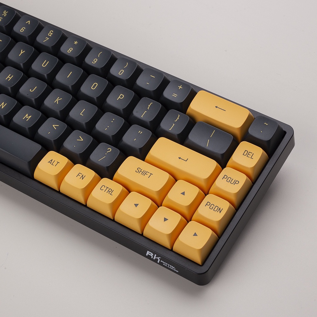 Black and Gold Two-tone Keycaps 150Keys CSA Profiles PBT Dye ...