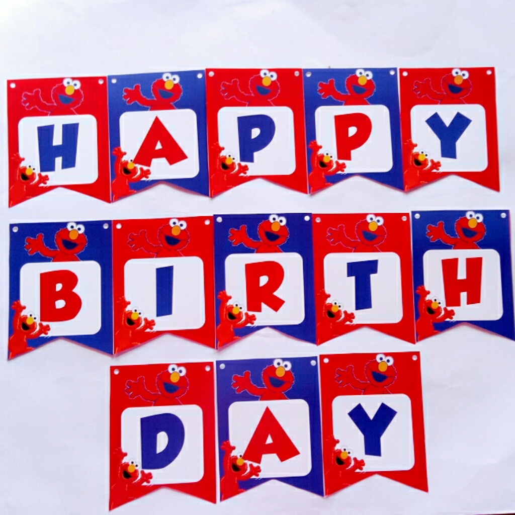 Banner flag bunting flag garland flag birthday happy birthday Character ...