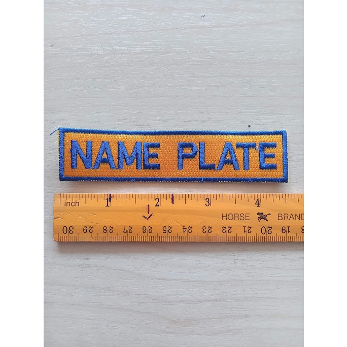 PERSONALIZED NAME PLATE / NAME CLOTH / NAME TAG For Security Guard ...
