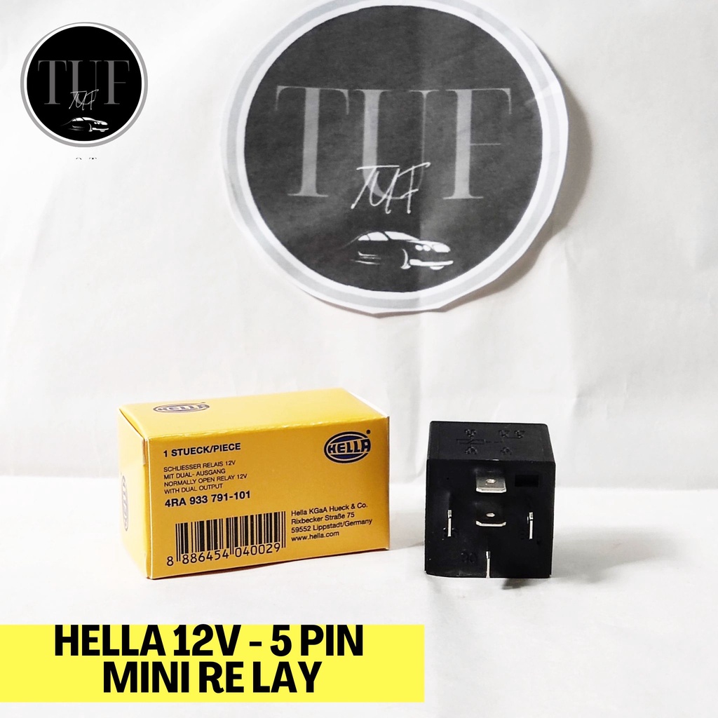 HELLA 12V 5 PIN NORMALLY OPEN MINI RELAY | Shopee Philippines