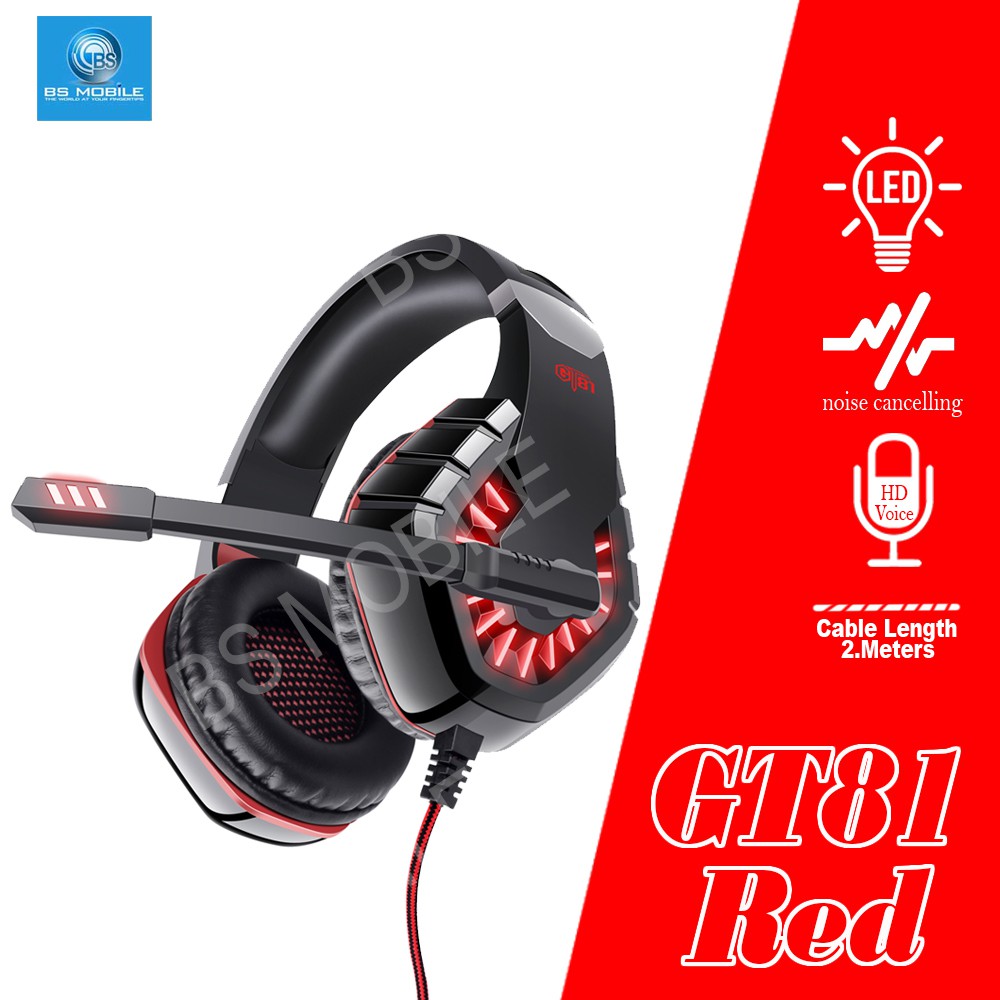 Original Ovleng GT81 WiredGaming PC Mobile Headset Led Light Microphone ...