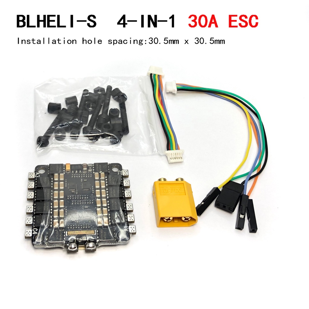 YSIDO 4 in 1 Electronic Speed Controller 6A 20A 30A BLHELI-S ESC PWM ...