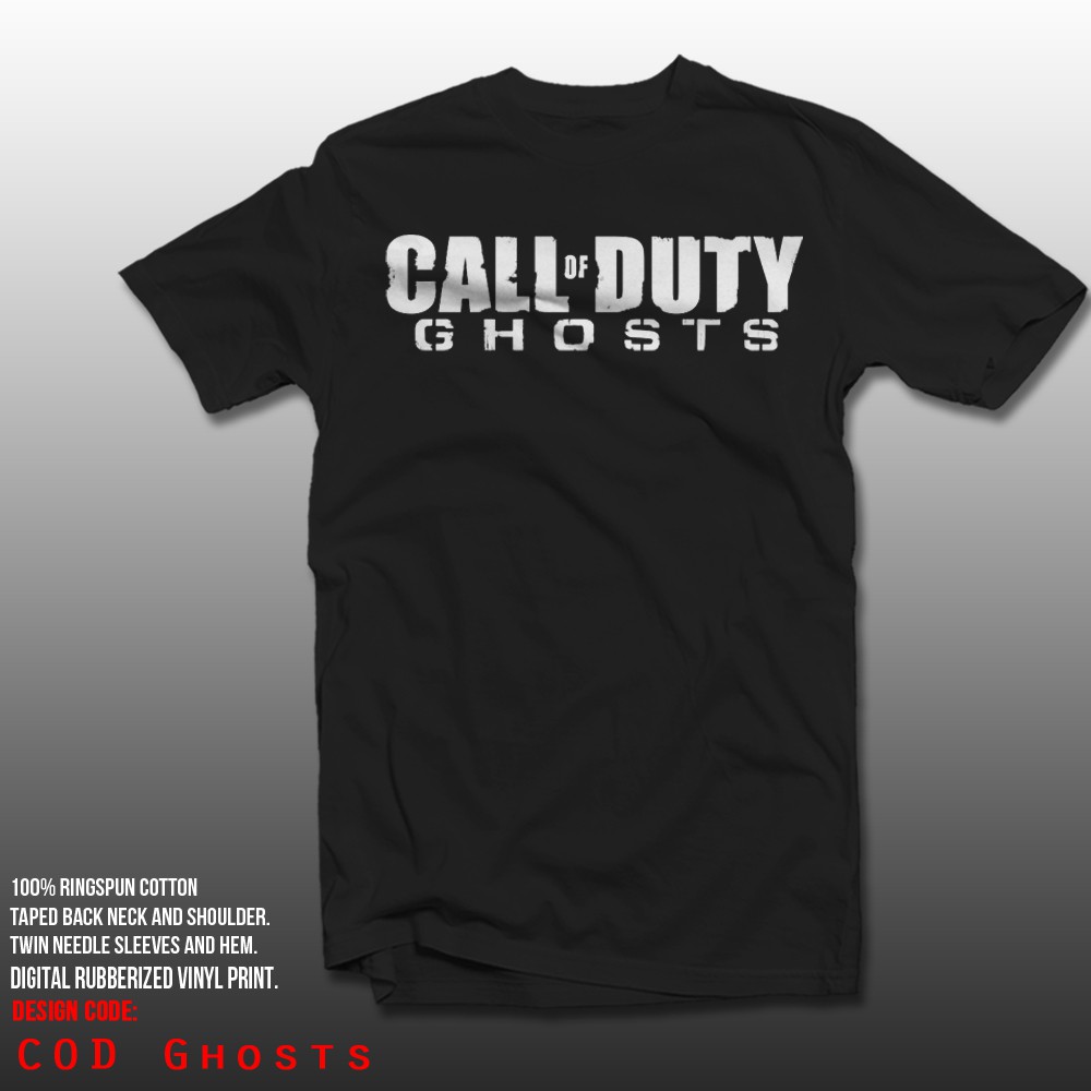 Gifo Shopee GAME ZONE COD Ghosts Shirt | Shopee Philippines