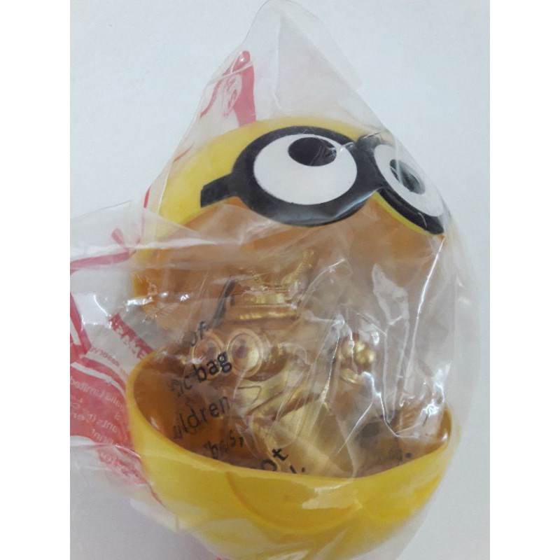 CLEARANCE McDonald's Minion Gold King Bob | Shopee Philippines
