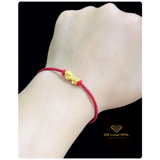 24K Pure & Pawnable HK Gold Piyao in Leather Cord - Lucky Charm ...