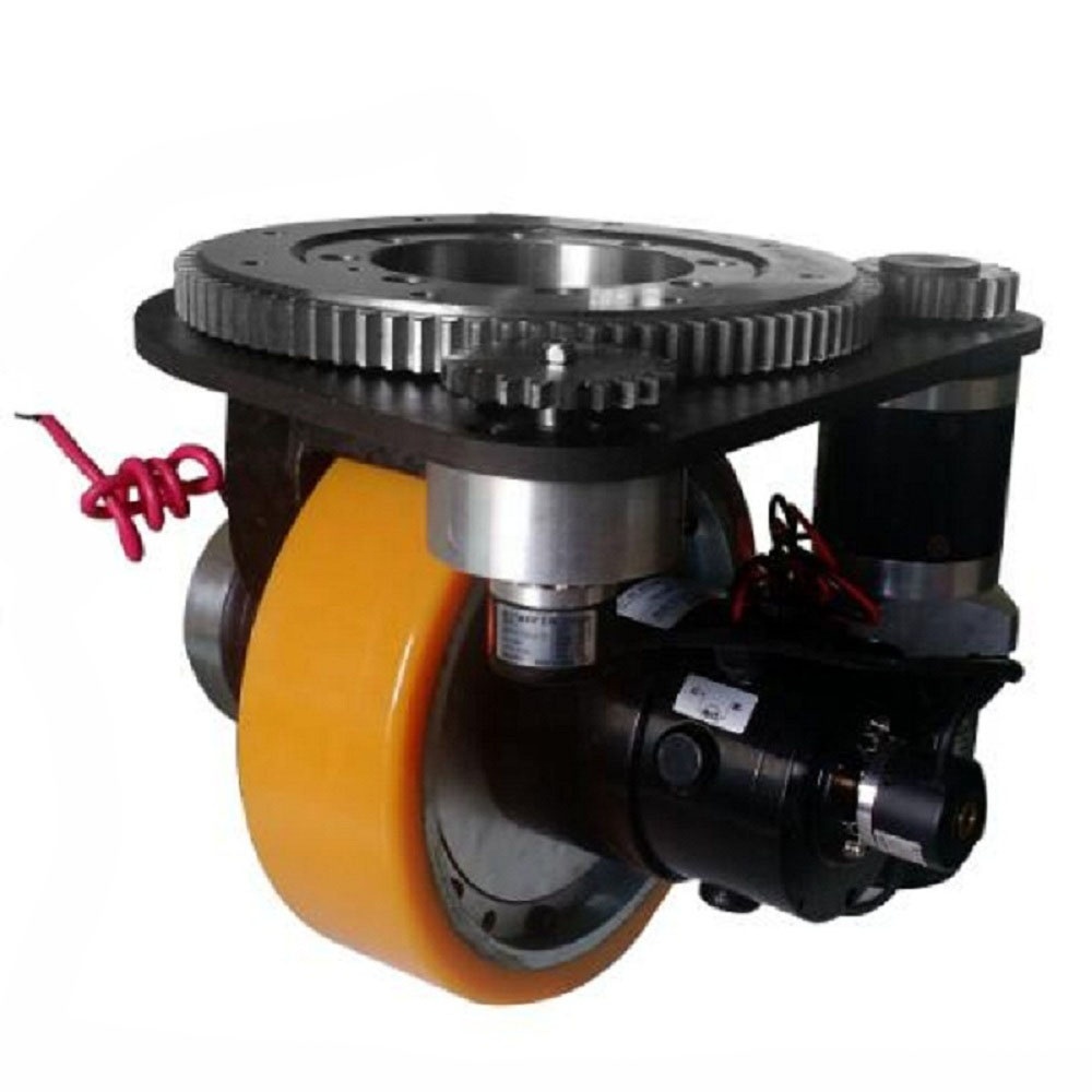 TZBOT 800W Horizontal Steerable Motor Wheel Drive Wheel Assembly agv ...