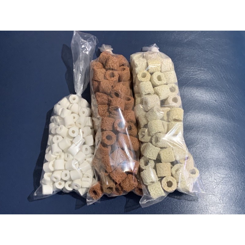 Aquarium Filter Medias (White Ceramic Rings, Lava Rings, Porous Rings ...