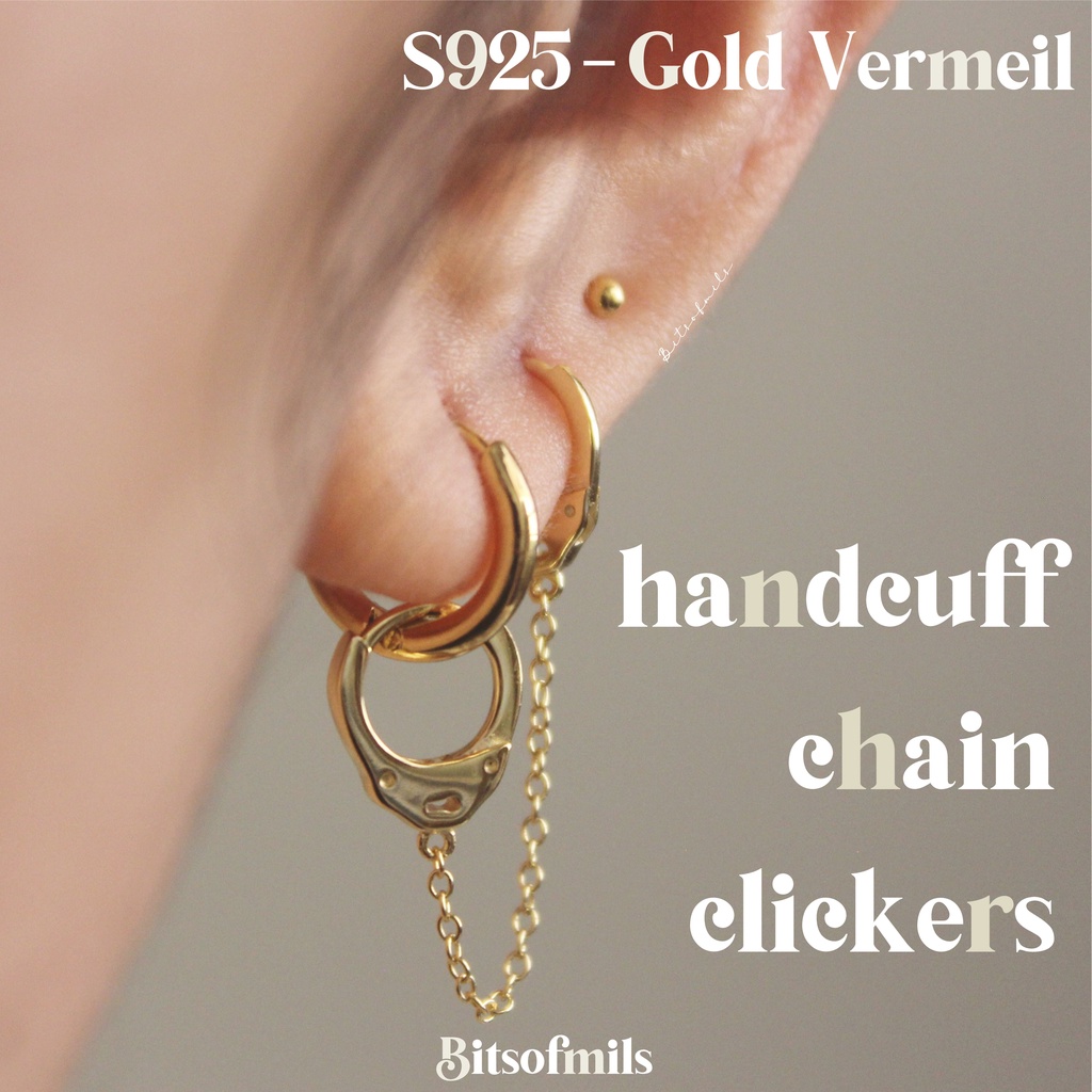 Bitsofmils - Handcuff Chain Clickers - Chain Hoop Earrings | Shopee ...