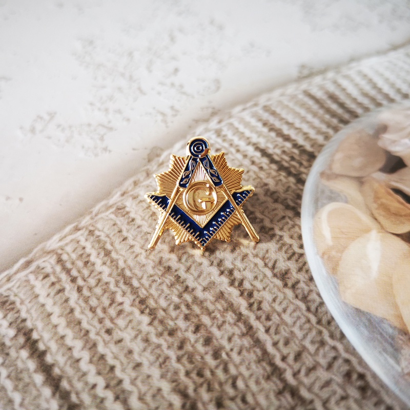 Masonic Lapel Pins Badge Mason Freemason BLM35 Blue Compass And Square ...