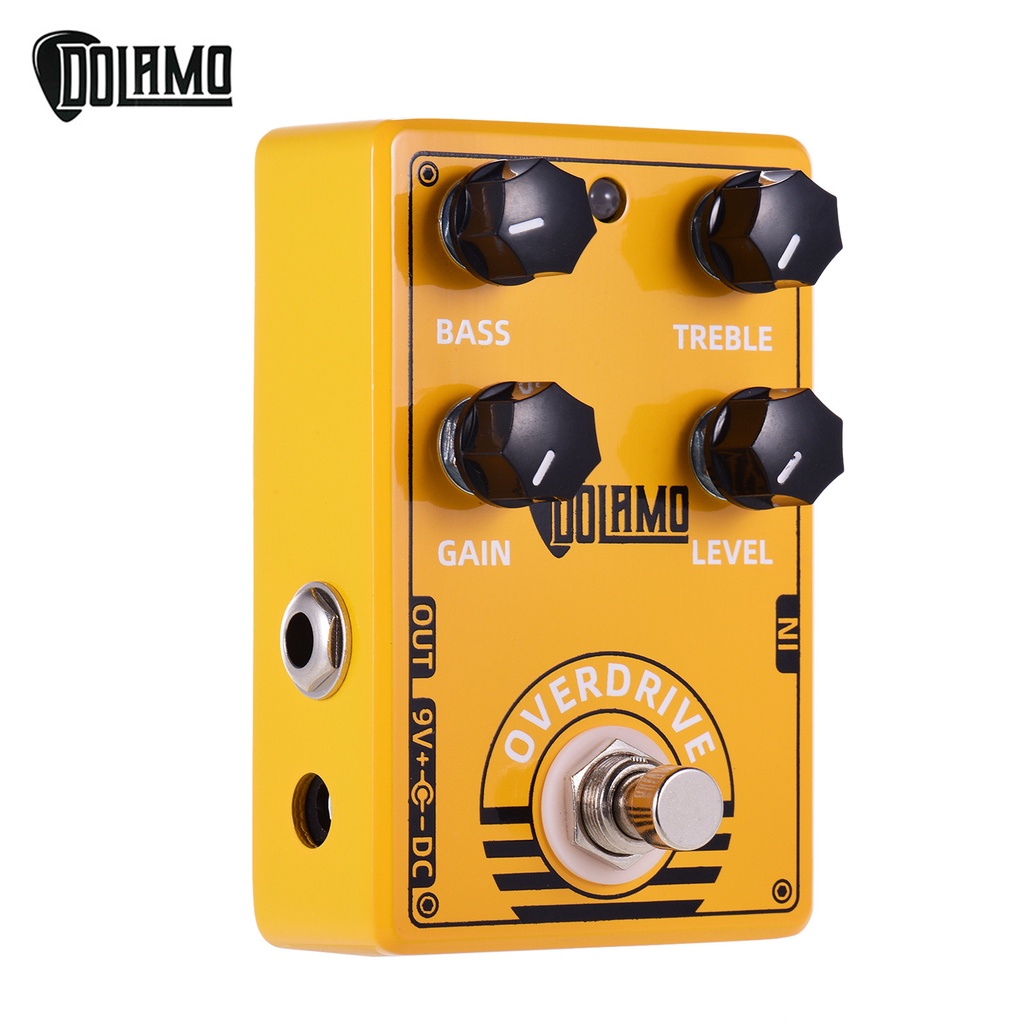 Dolamo D-8 Overdrive Guitar Effects Pedal with Bass Treble Gain Level ...