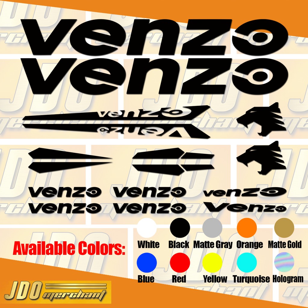 Venzo bike Stickers Venzo sticker Decals | Shopee Philippines