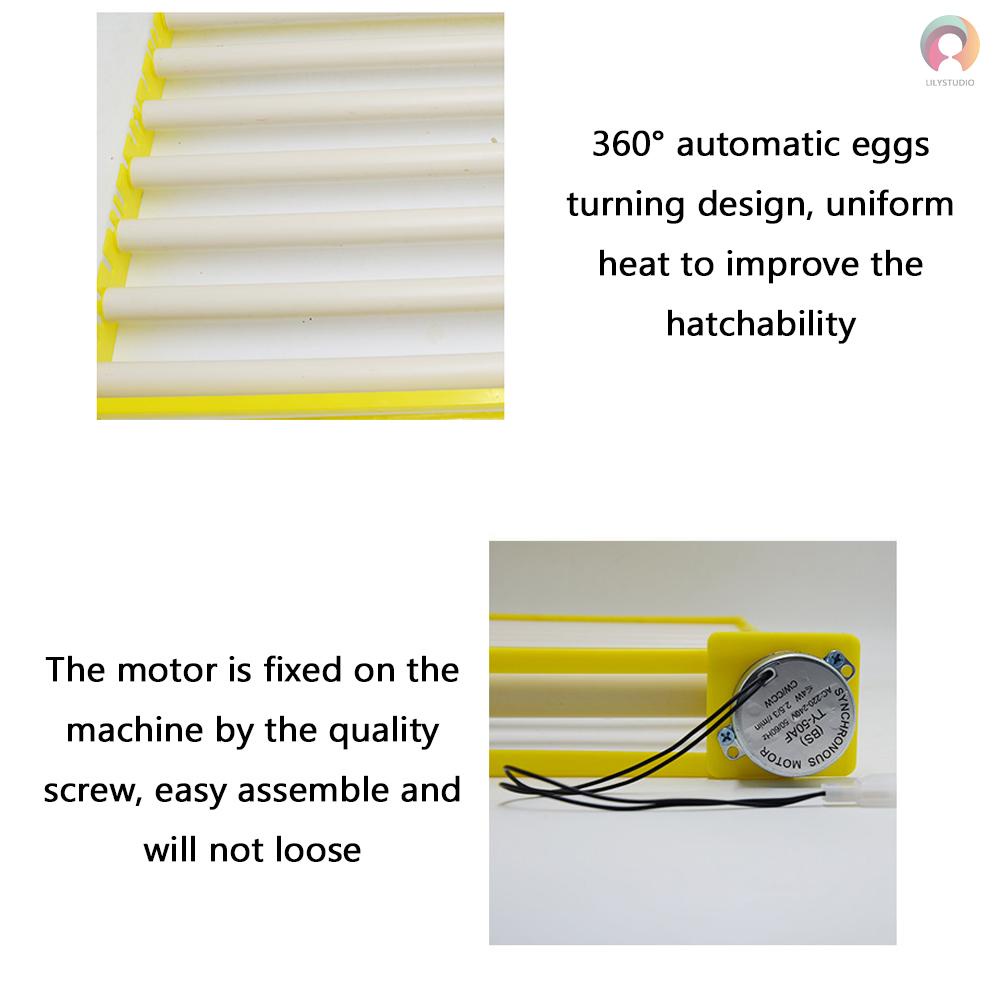 Household Tray Egg-Roller Turner Full Automatic Incubator Multifunction ...
